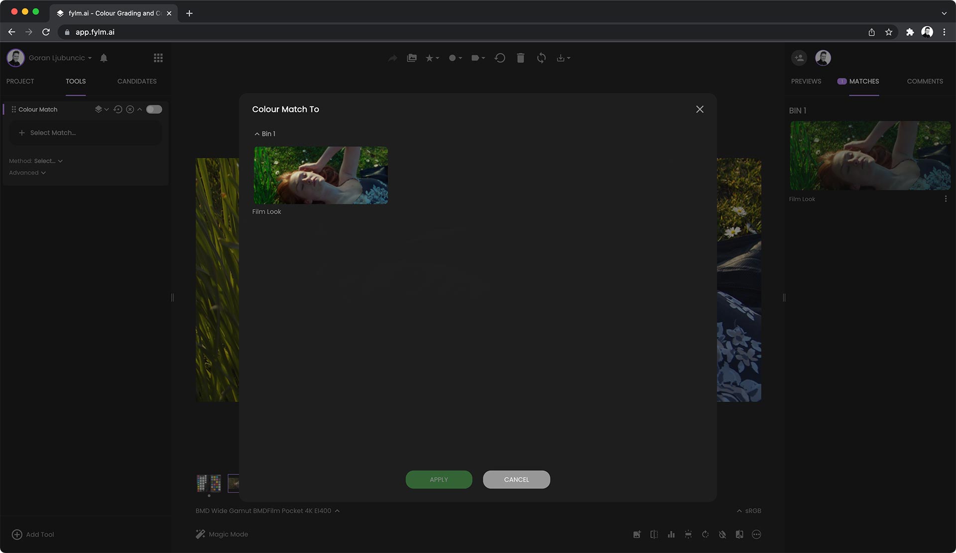 How to match digital to film - fylm.ai