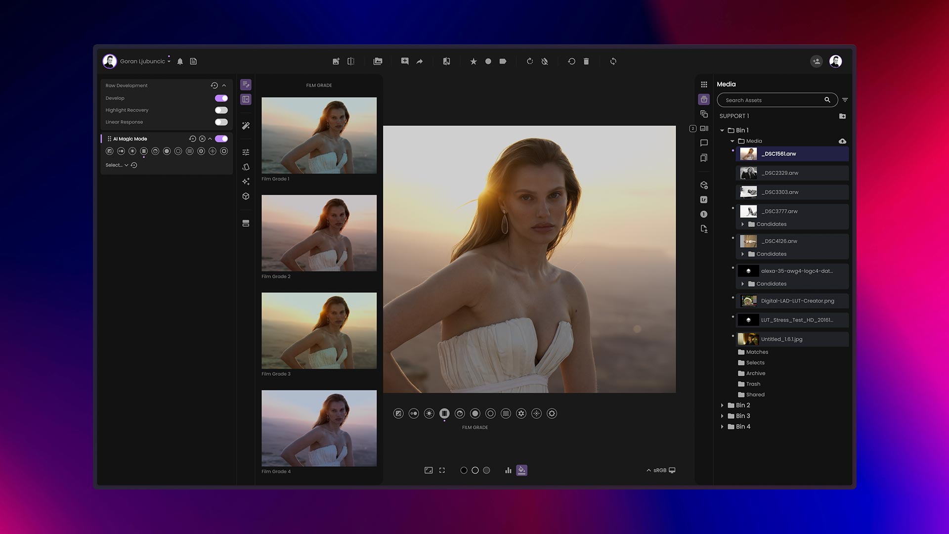 fylm.ai lite - Colour Grading and Collaboration Software in Cloud